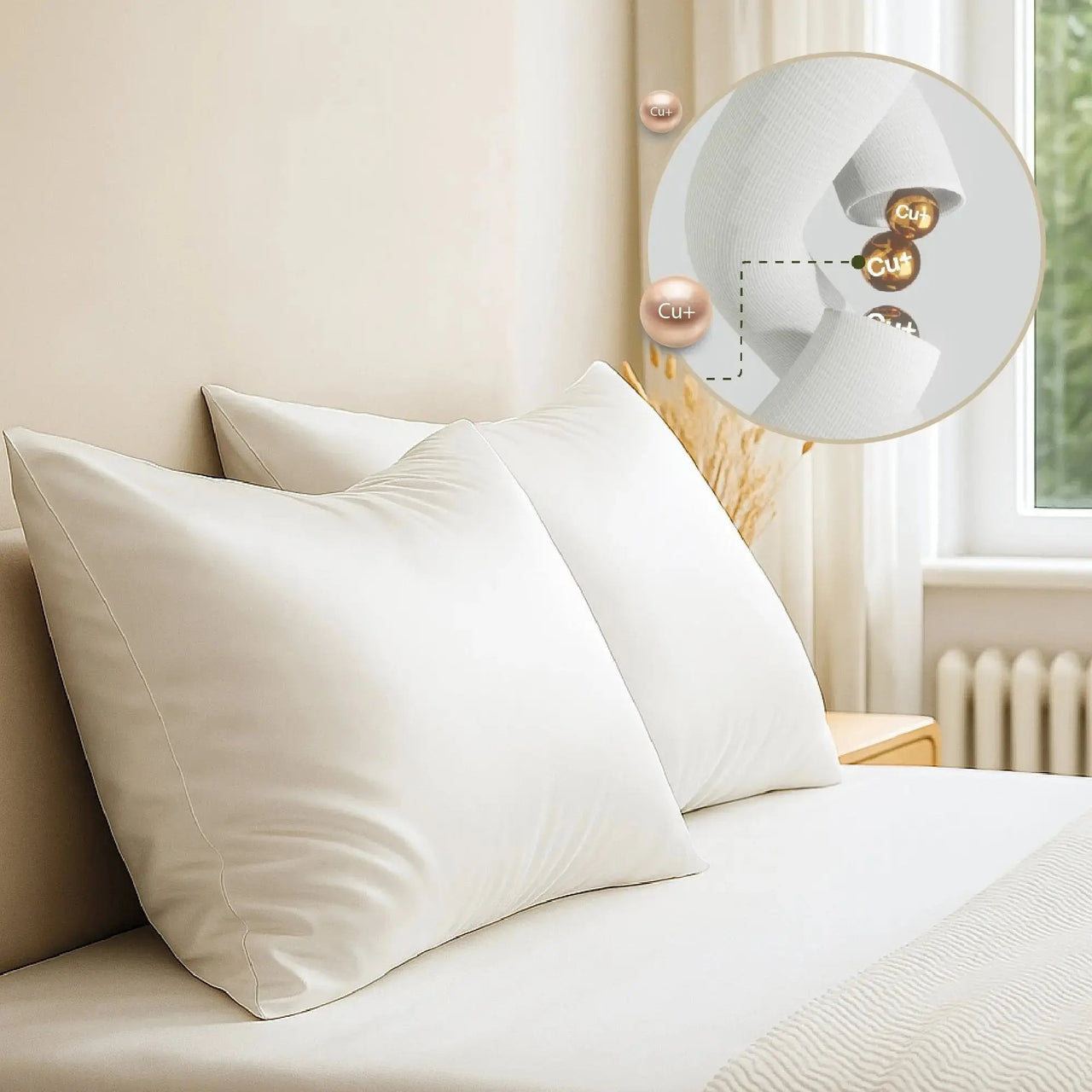 Brightr® Copper Infused Eucalyptus Silk Beauty Pillowcase – Brightr® Sleep