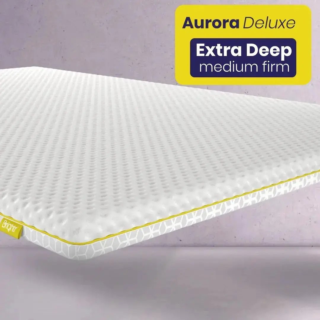 Brightr® Aurora Deluxe 2 in 1 Memory Foam mattress topper Medium Firm ...